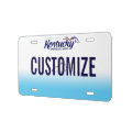 Kentucky Custom License Plate | Zazzle