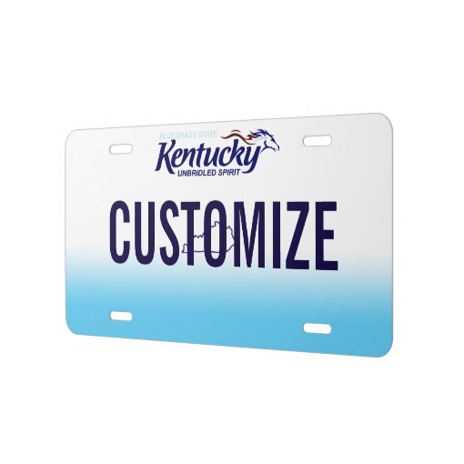 Kentucky Custom License Plate | Zazzle