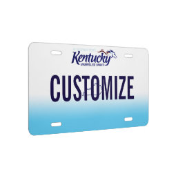 Kentucky Custom License Plate | Zazzle