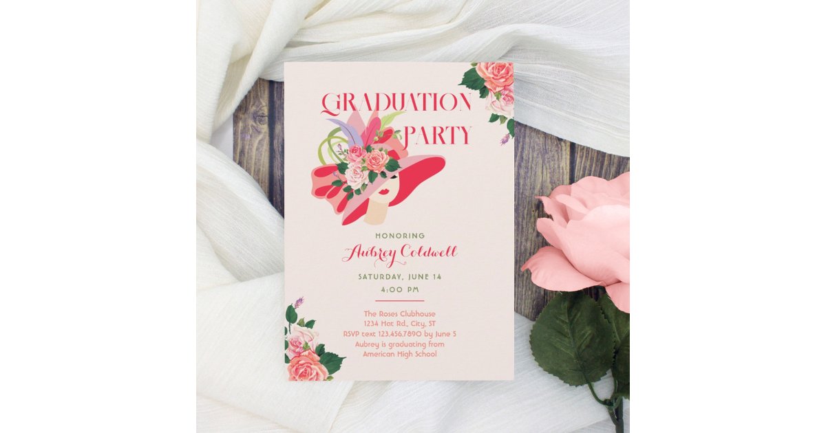 Kentucky Derby Graduation Party Invitation | Zazzle