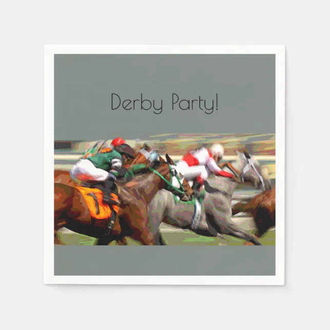 Kentucky Derby Viewing Party Cocktail Napkins | Zazzle