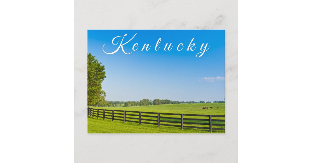 Kentucky Postcard. Countryside landscape. Postcard | Zazzle