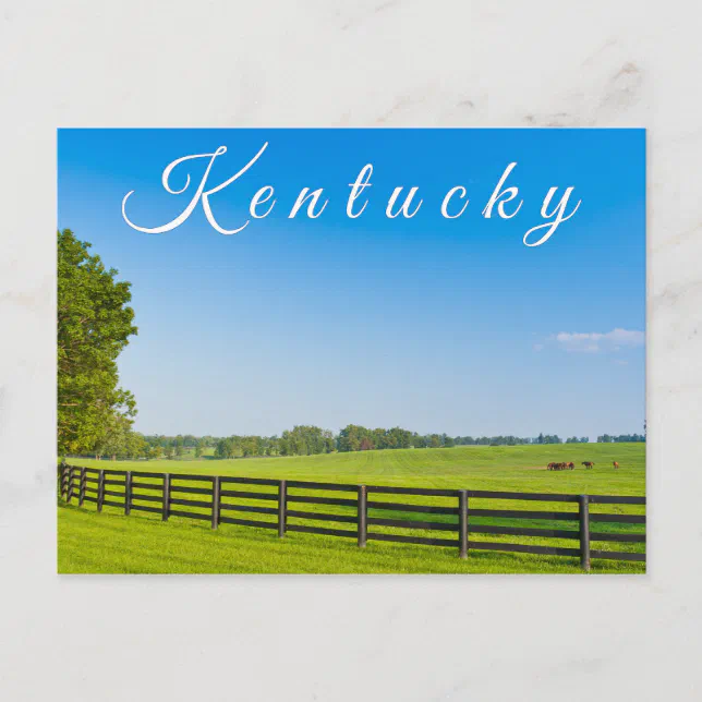 Kentucky Postcard. Countryside landscape. Postcard | Zazzle