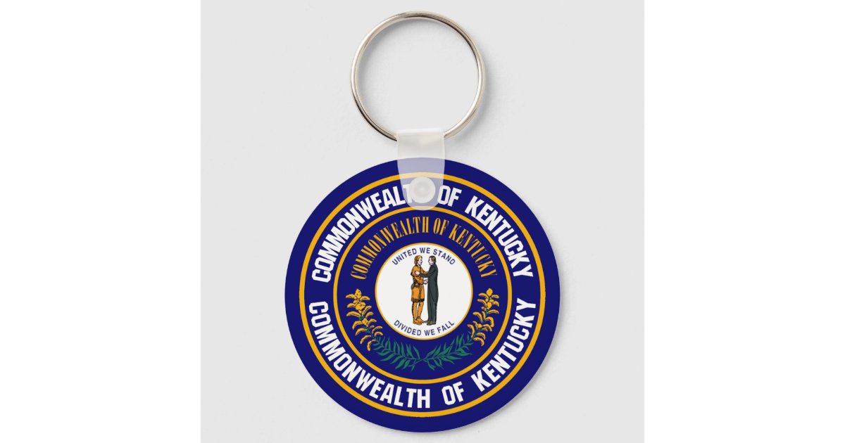 Kentucky Round Emblem Keychain | Zazzle