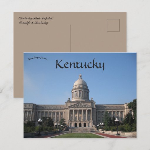 Kentucky State Capitol Frankfort Kentucky Postcard | Zazzle