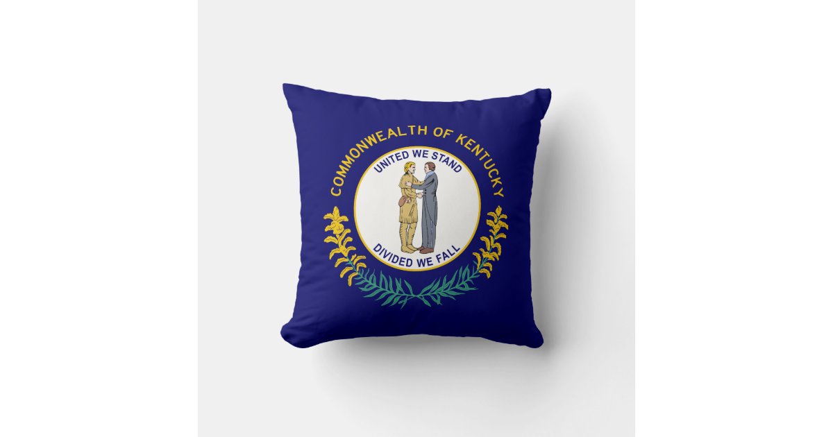 Kentucky State Flag Throw Pillow | Zazzle
