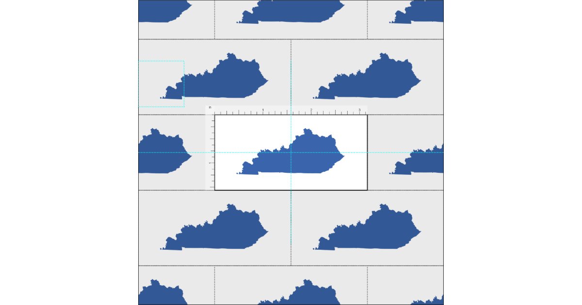 Kentucky State Pattern Blue Fabric | Zazzle