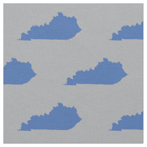 Kentucky State Pattern Blue Fabric | Zazzle