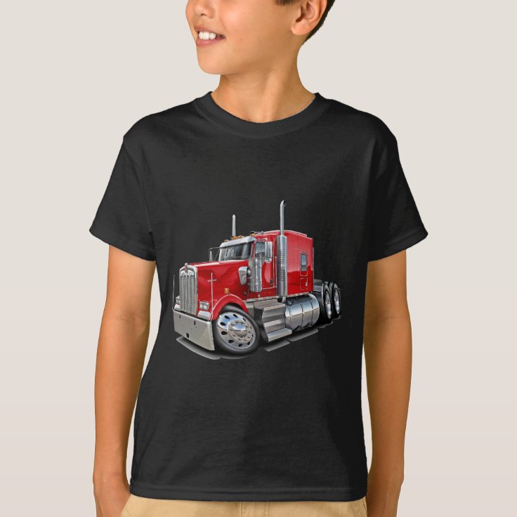 Kenworth w900 Red Truck T-Shirt | Zazzle