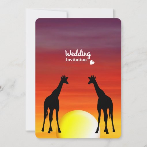 Kenya Africa Wedding Destination Invitation | Zazzle