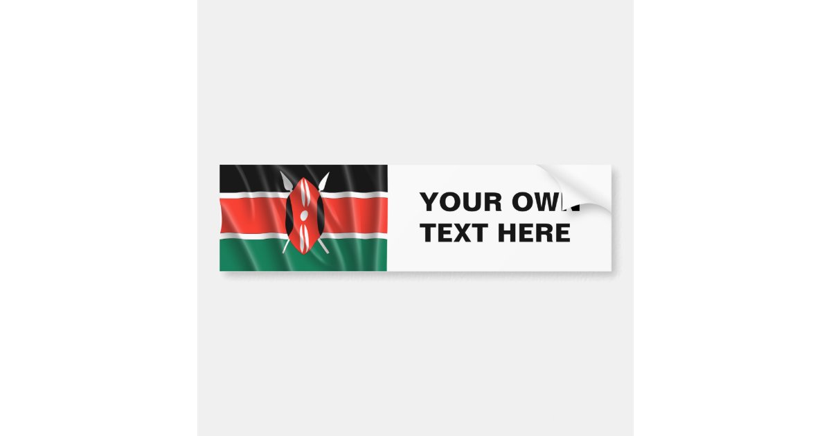 KENYA BUMPER STICKER | Zazzle