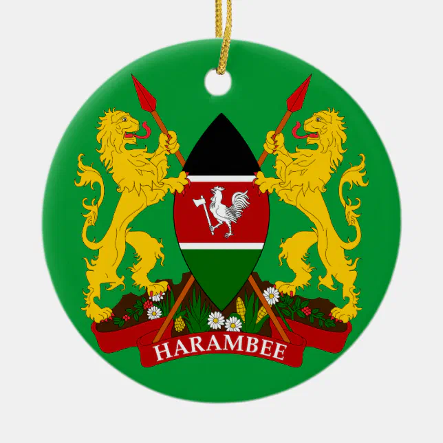 KENYA - Ceramic Christmas Ornament | Zazzle