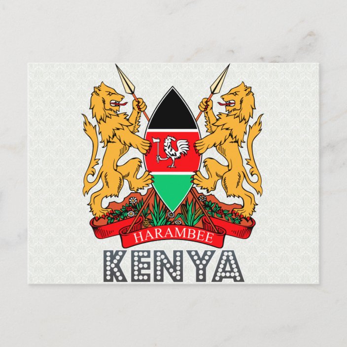 Kenya Coat of Arms Postcard | Zazzle.com
