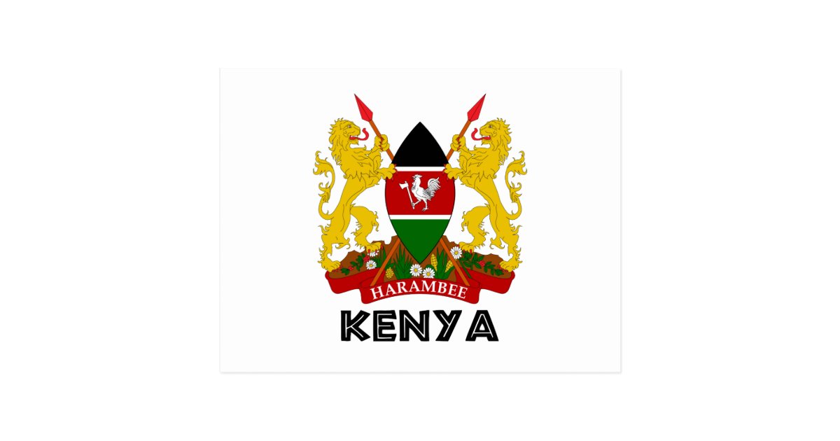 KENYA Emblem Flag Coat Of Arms Symbol Postcard Zazzle kenya-emblem-flag-coat-of-arms-symbol-postcard-zazzle