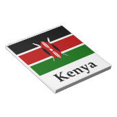 Kenya Flag And Name Notepad | Zazzle