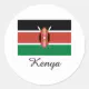 Kenya Flag Design Classic Round Sticker | Zazzle