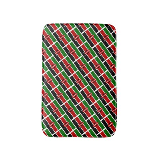 KENYA FLAG Patriotic Stylish KENYAN Bath Mat | Zazzle