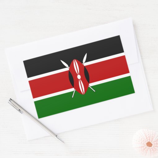 Kenya Flag Sticker | Zazzle