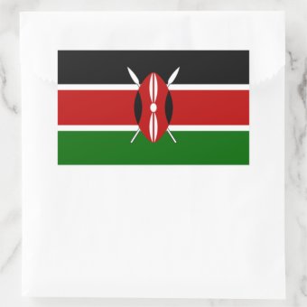 Kenya Flag Sticker | Zazzle