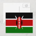 Kenya – Kenyan National Flag Postcard | Zazzle