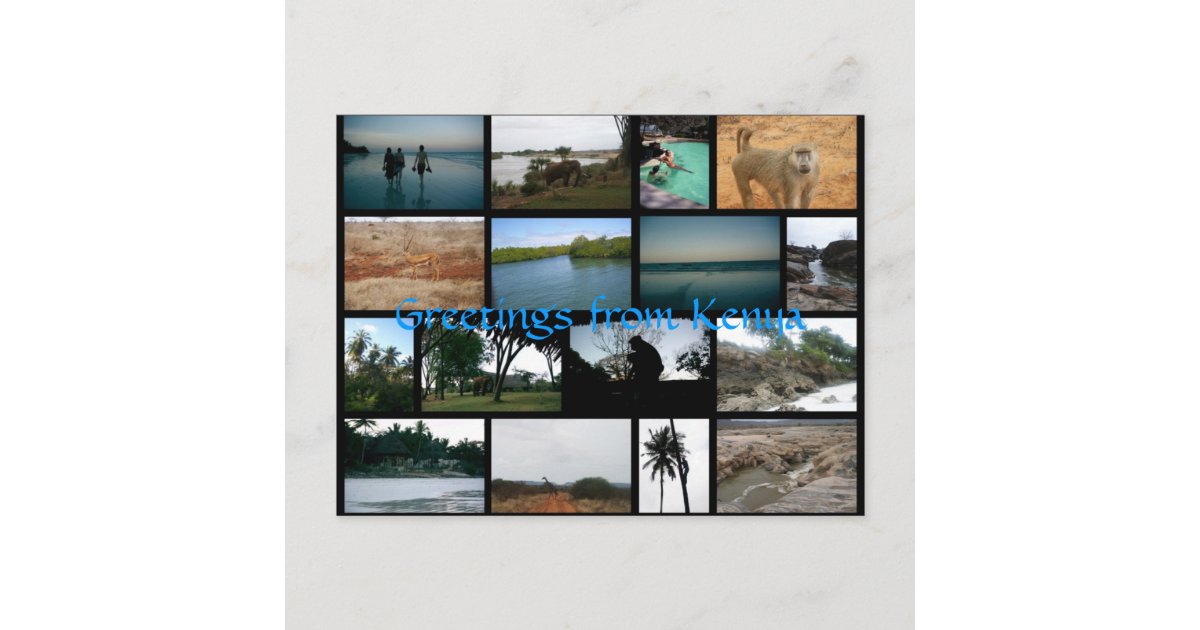 Kenya Postcard | Zazzle