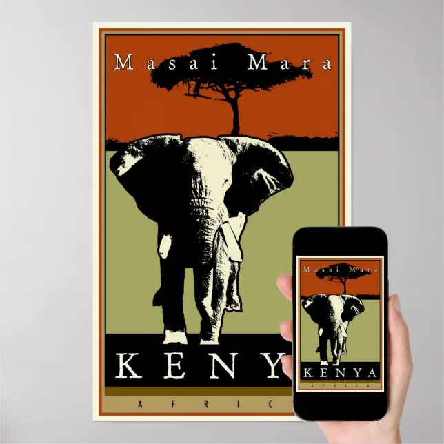 Kenya Poster | Zazzle