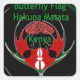 Kenya Raha Hakuna Matata.jpg Square Sticker | Zazzle