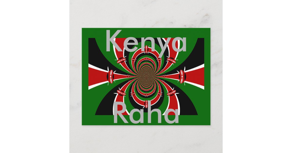 Kenya Raha Postcard | Zazzle