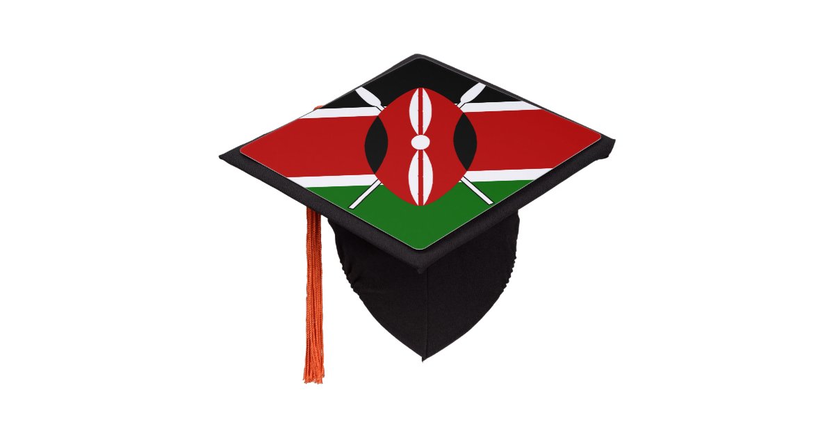 Kenyan flag graduation cap topper | Zazzle