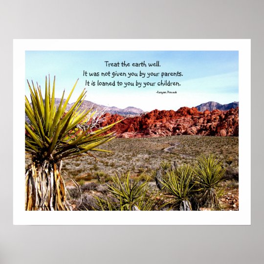 Kenyan Inspiration - Proverb from Kenya Poster | Zazzle.com