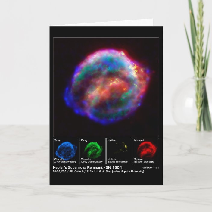 Kepler’s Supernova Remnant – SN 1604 NASA Card | Zazzle.com