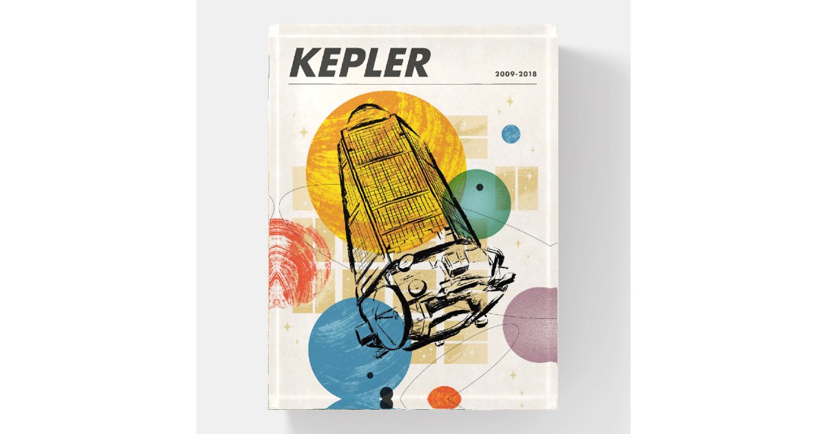 Kepler Space Telescope Poster. Paperweight | Zazzle