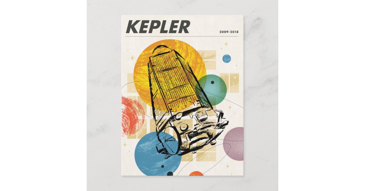 Kepler Space Telescope Poster. Postcard | Zazzle