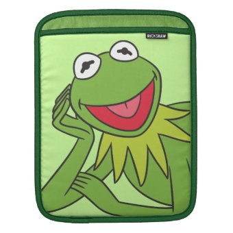 Kermit Laying Down iPad Sleeve | Zazzle