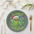 Kermit the Frog | Green Christmas Paper Plates | Zazzle
