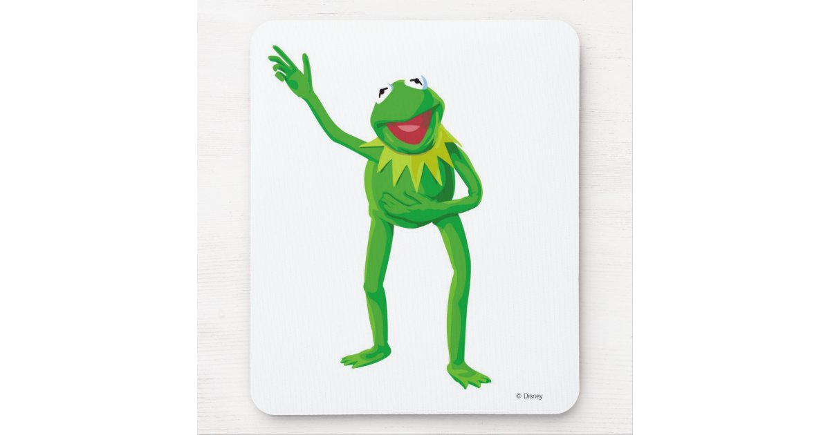 Kermit the Frog Waving his Hand Disney Mouse Pad | Zazzle
