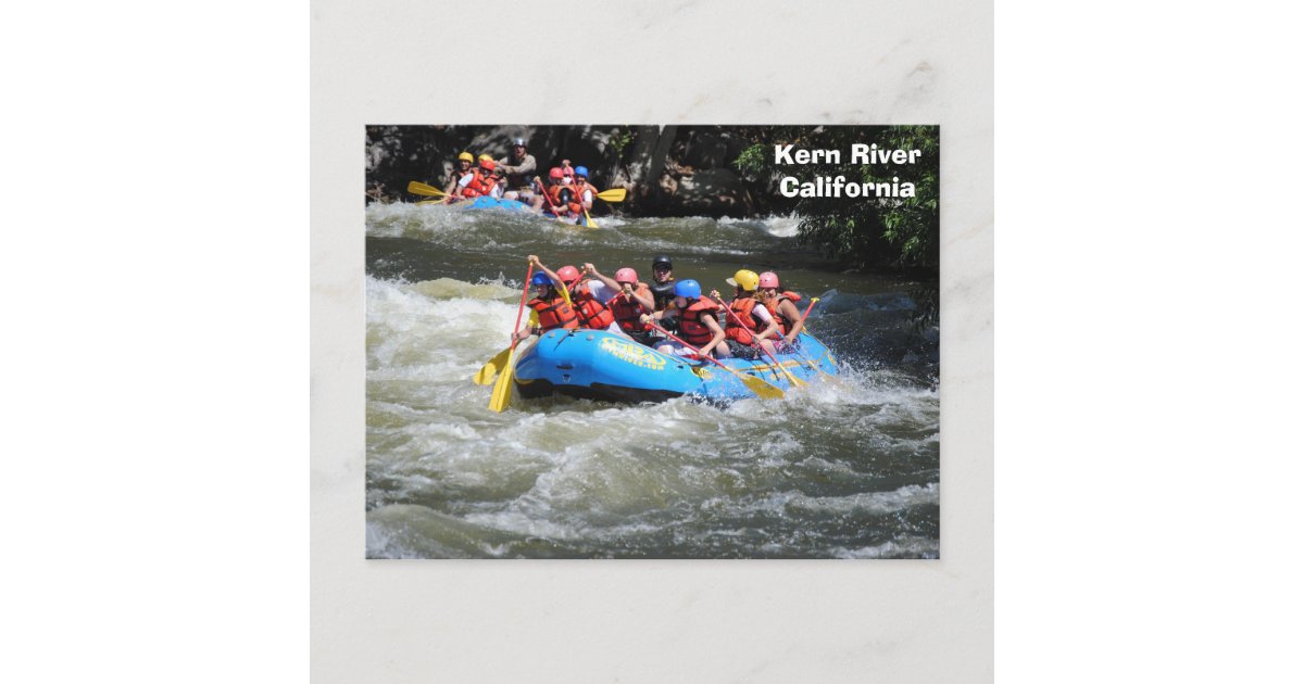 Kern River White Water Rafting Postcard! Postcard | Zazzle
