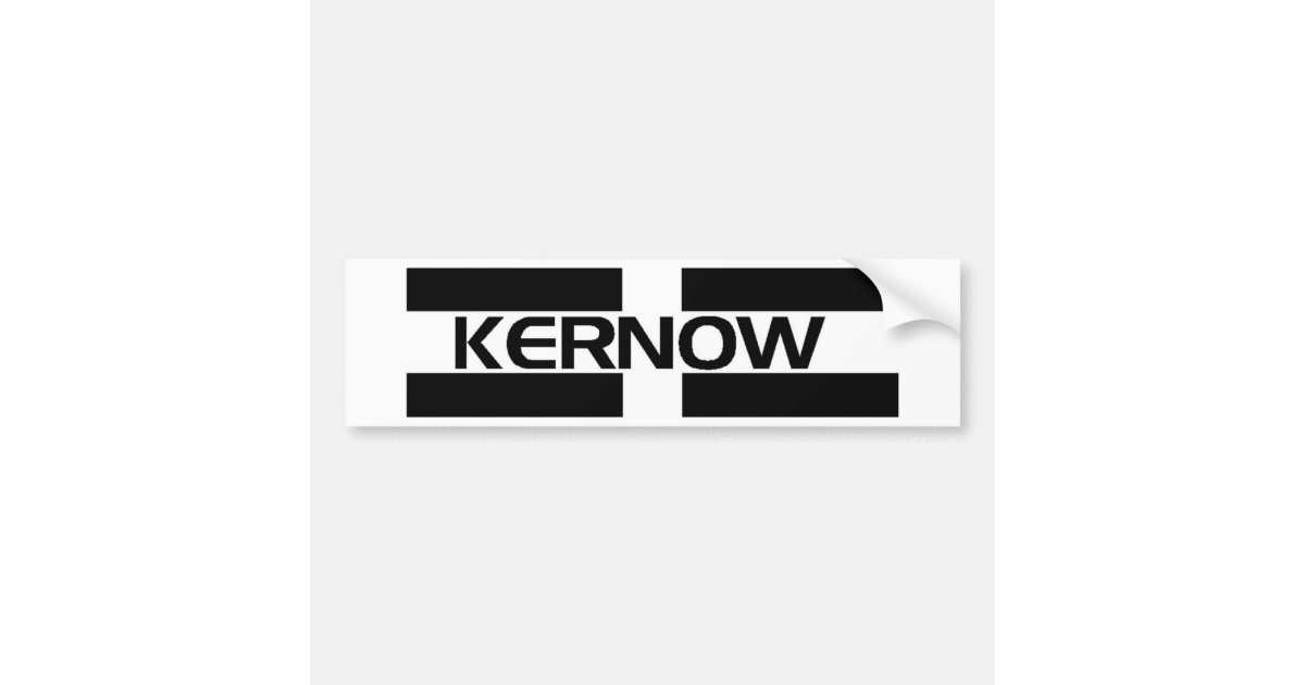 KERNOW FLAG BUMPER STICKER | Zazzle