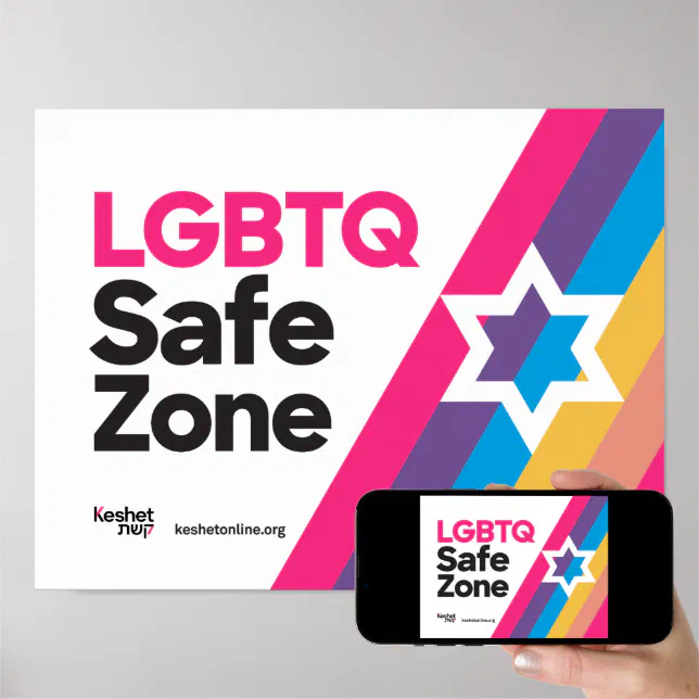 Keshet LGBTQ Safe Zone Poster | Zazzle