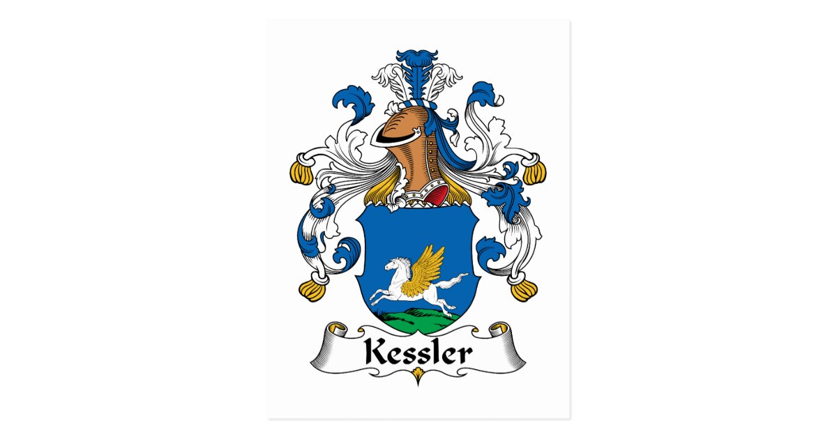 Kessler Family Crest Postcard | Zazzle.com