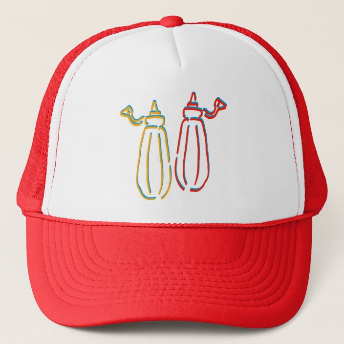Ketchup & Mustard Hat | Zazzle.com