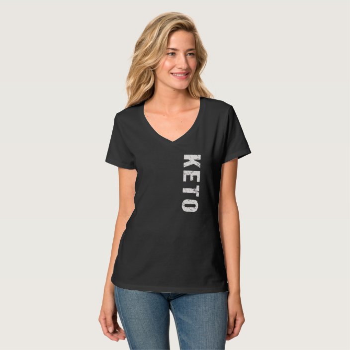 Keto T-Shirt Long Keto Lettering Keto Shirt | Zazzle.com