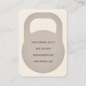 Kettlebell shape cover cream business card | Zazzle