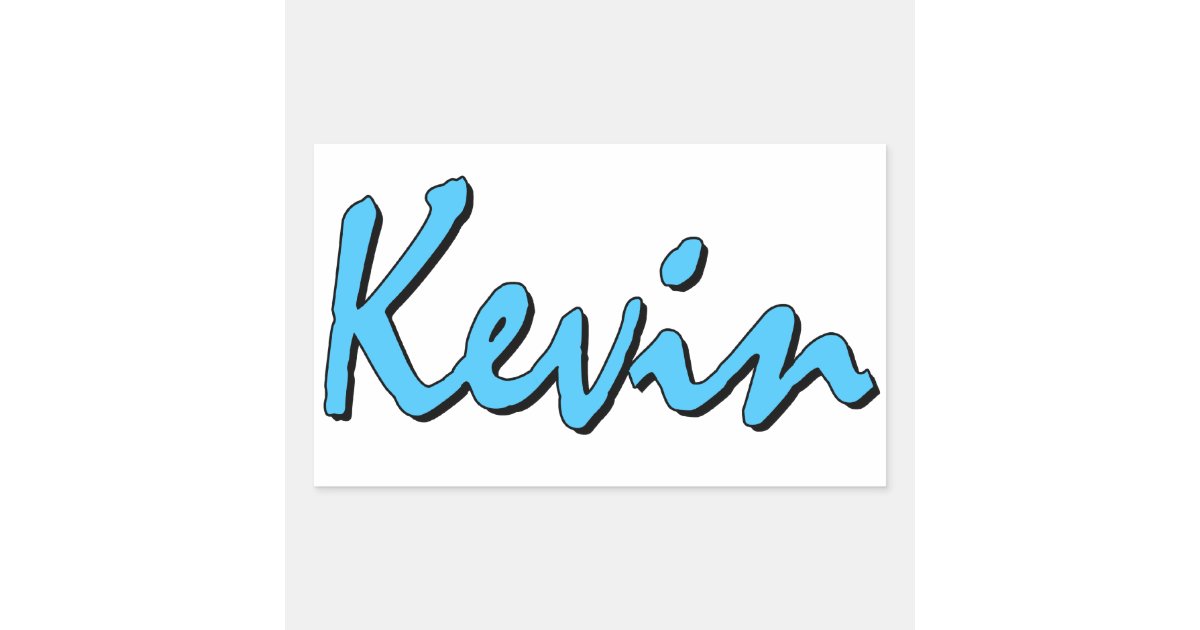 Kevin Sticker Blue | Zazzle