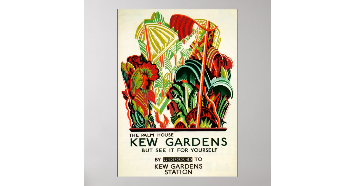 Kew Gardens - UK Poster | Zazzle