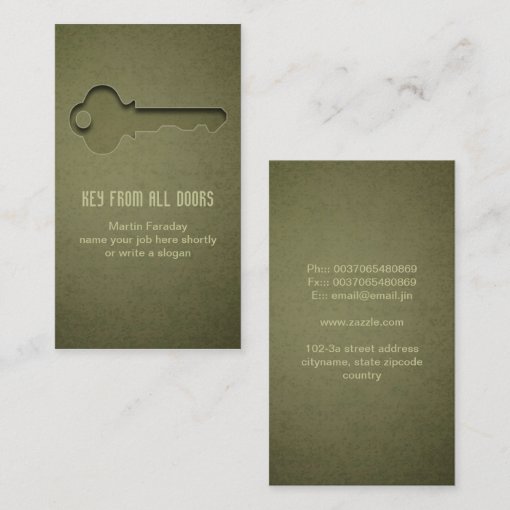 key business card | Zazzle