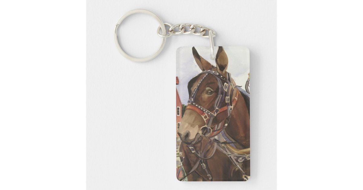 Key Chain, mule Keychain | Zazzle