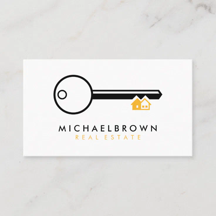 Key House Realtor architect Business Card | Zazzle