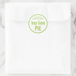 Key Lime Pie Bake Sale Label Template | Zazzle