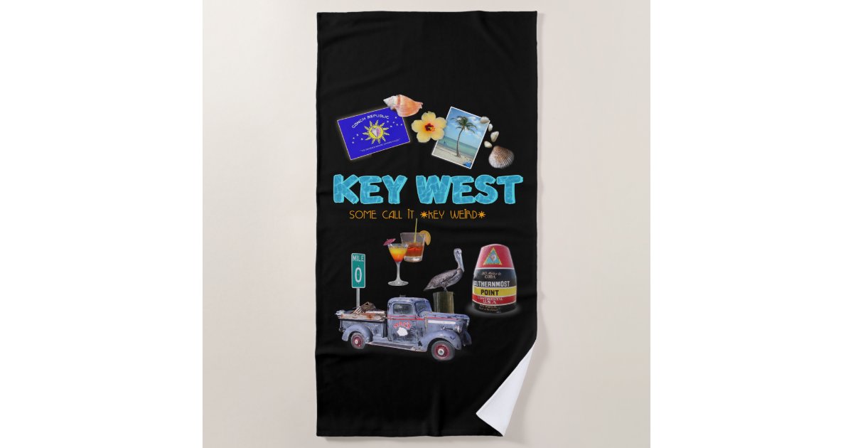 Key West Beach Towel | Zazzle